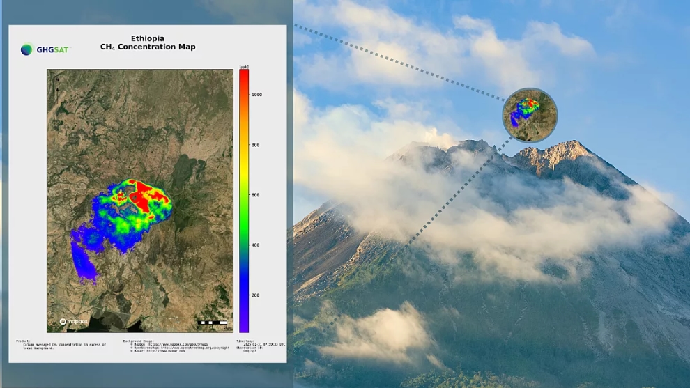 GHGSat measures giant methane emission from unusual source - SpaceQ ...