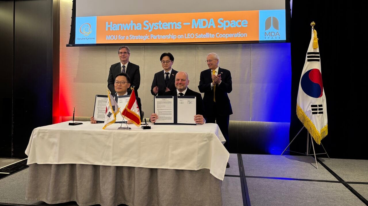 South Korea's Hanwha signs MOU's with MDA Space and Telesat - SpaceQ ...